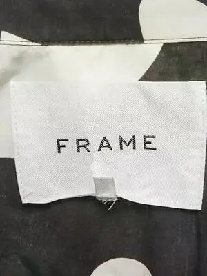 FRAME Printed Shirt With Front Twist Detail