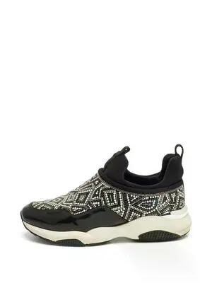 FERRAGAMO Embellished Low-top Sneakers - Black