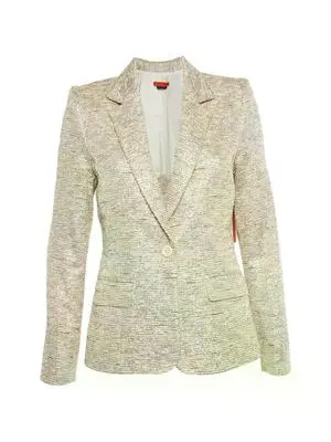 Alice + Olivia Single-breasted Tweed Blazer