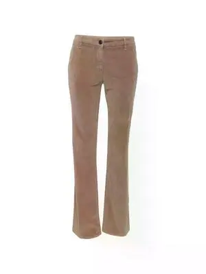 Brunello Cucinelli Beige Velour Trousers - Neutrals