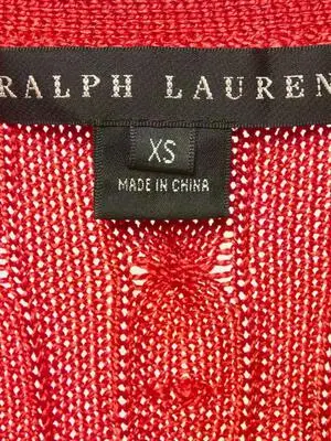 Ralph Lauren Silk Cable-knit Cardigan