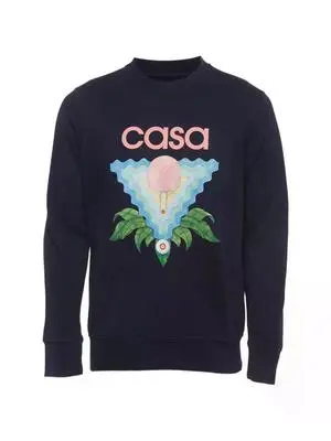 Casablanca Graphic Print Sweatshirt - Blue