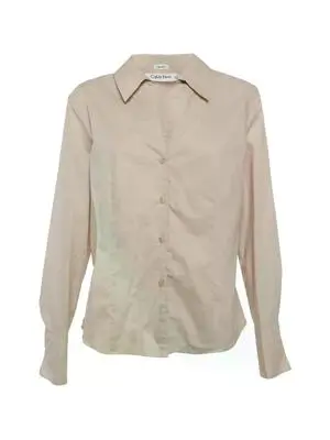 Calvin Klein Long-sleeve Cotton Shirt - Neutrals
