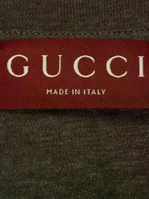 Gucci Embroidered Logo Crewneck T-shirt