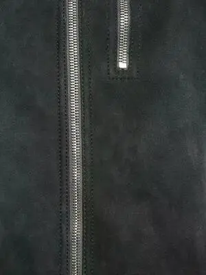 LANVIN Shearling Collar Leather Jacket