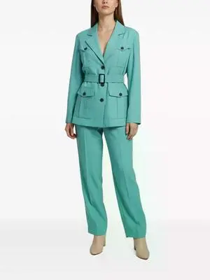 Emporio Armani Belted Gabardine Trousers Set