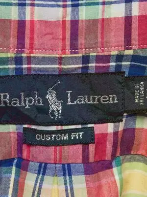 Ralph Lauren Plaid-pattern Short-sleeve Cotton Shirt
