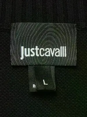 Just Cavalli Animal Pattern V-neck Sweater