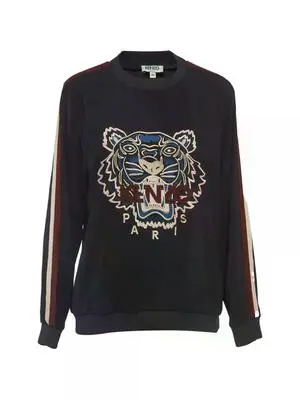 Kenzo Embroidered Crepe Sweatshirt