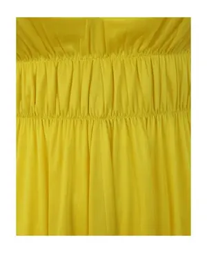 P.a.r.o.s.h V-neck Midi Jersey Dress With Logo