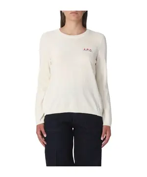 A.p.c. Logo Embroidered Knit Jumper - No