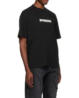 BONSAI Logo-printed Crewneck T-shirt
