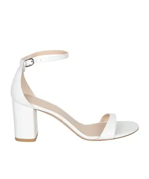 STUART WEITZMAN Sandal With Ankle Strap - White