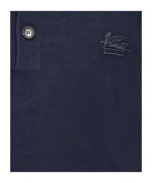 Etro Pegasus Embroidered Short-sleeved Polo Shirt