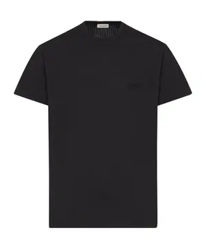 Alexander McQueen Stripe Detailed Crewneck T-shirt - Black