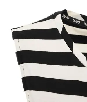 Liu Jo Striped Crewneck Sleeveless Dress