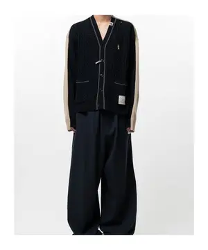 Mihara Yasuhiro Logo-embroidered Cardigan