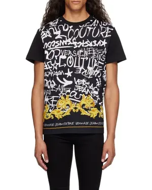 Versace Graphic Printed Crewneck T-shirt