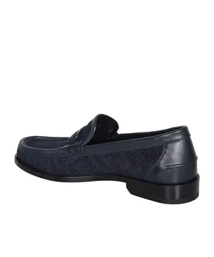 Fendi Blue Knit Loafers