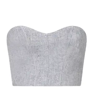 FORTE_FORTE Lurex Bustier Top