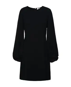 P.a.r.o.s.h Long-sleeved A-line Mini Dress - Black
