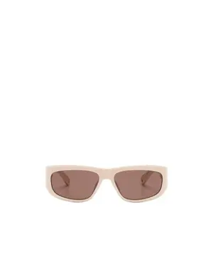 Jacquemus Rectangle-frame Sunglasses - Brown