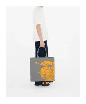 Burberry Ekd Medium Tote Bag - Gray