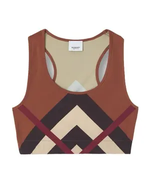 Burberry Chevron Check Vest Top