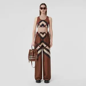 Burberry Chevron Check Vest Top