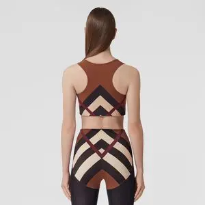 Burberry Chevron Check Vest Top