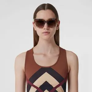 Burberry Chevron Check Vest Top