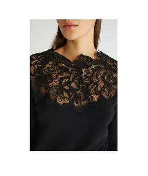 Ermanno Scervino Lace-detailed Crewneck Jumper