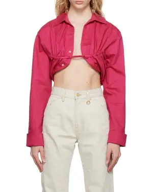 Jacquemus Cropped Long-sleeved Top
