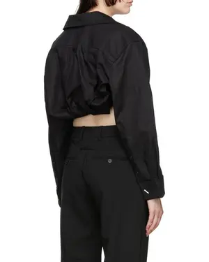 Jacquemus Machou Cropped Long-sleeved Top