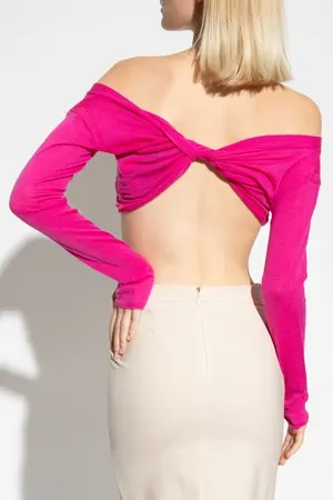 Jacquemus V-neck Butttoned Cropped Cardigan