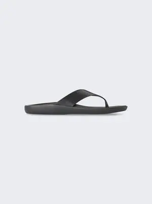 THE ROW Leger Thong Sandal - Black