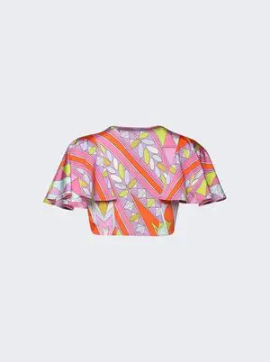 Emilio Pucci Manuba Print Knotted Top
