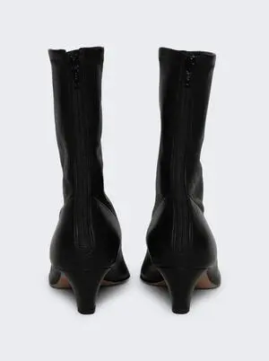Khaite Arizona Stretch Ankle Boot - Black