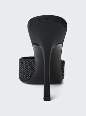 Alexander Wang Cher 105mm Mule Jet - Black