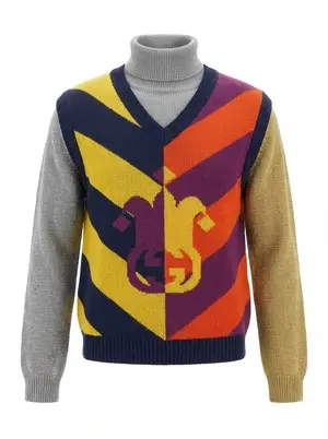 Gucci Striped Jacquard Knitted Sweater