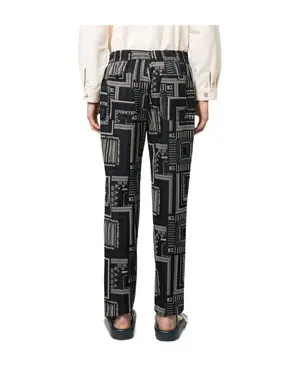 Etro Pouch-print Straight-leg Trousers