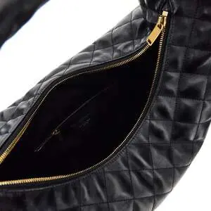 Saint Laurent Icare Quilted Nappa Leather Hobo Bag - Black