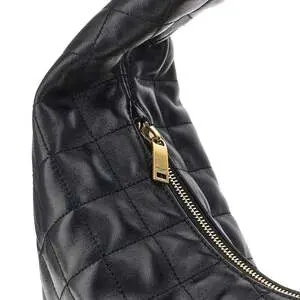 Saint Laurent Icare Quilted Nappa Leather Hobo Bag - Black
