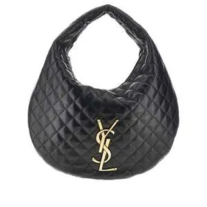 Saint Laurent Icare Quilted Nappa Leather Hobo Bag - Black