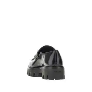 Prada Spazzolato Leather Loafers With Lug Sole