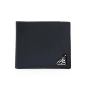 Prada Saffiano Leather Wallet With Triangle Logo