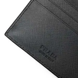 Prada Saffiano Leather Wallet With Triangle Logo