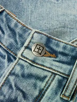 Ksubi Chopper Raw-cut Shorts - Blue