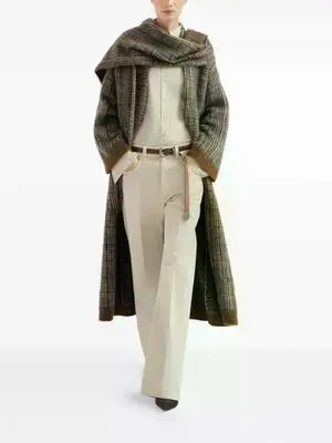Brunello Cucinelli Dyed Denim Loose Trousers