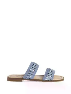 MARIETTA CHROUSALA Amaryllis Braided Leather Sandals - Blue